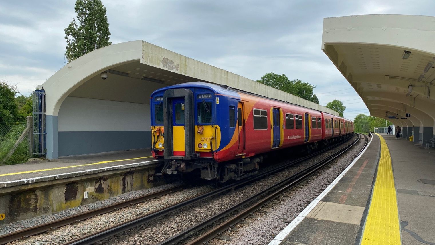 Emergency engineering work in the Guildford area